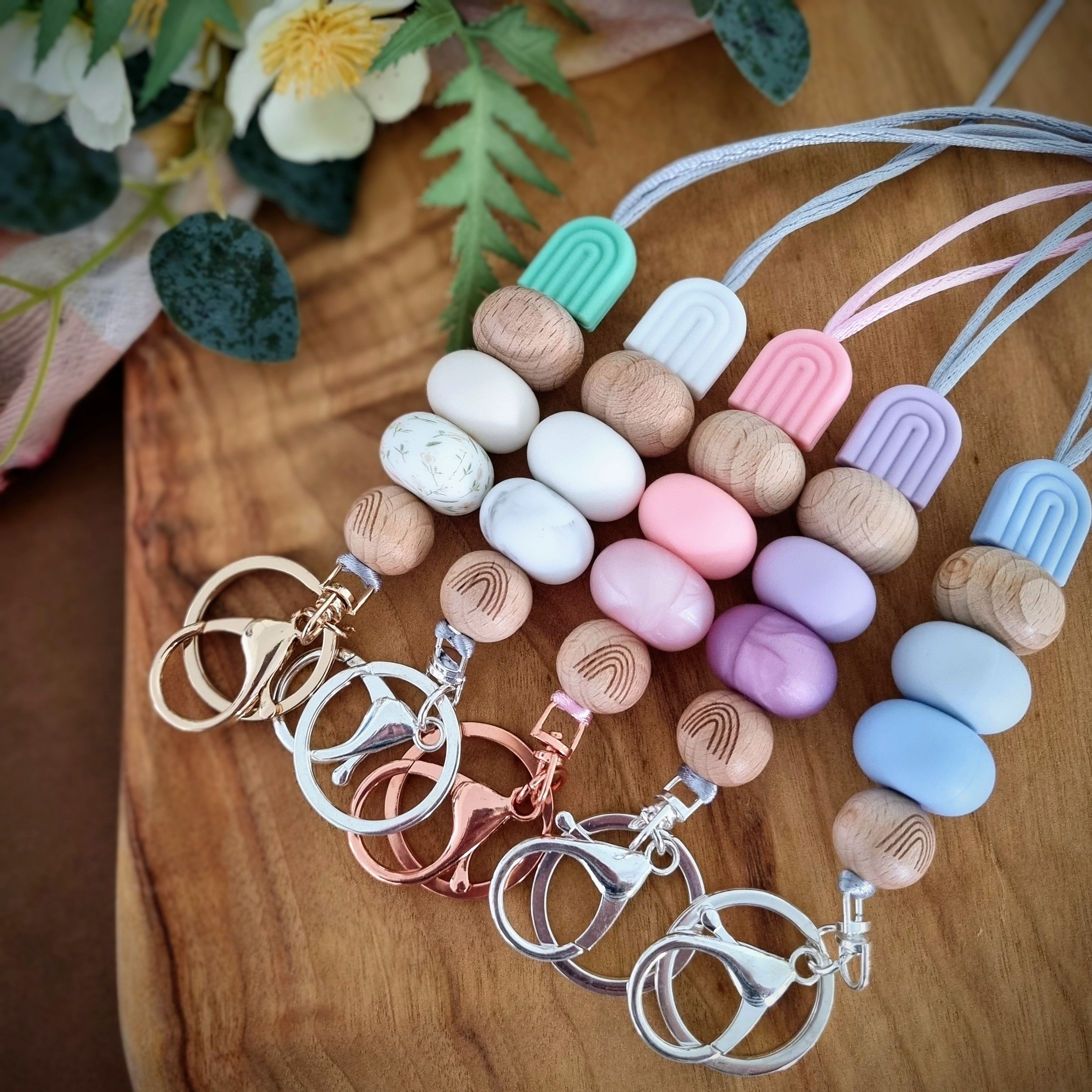 Lanyards- Double rainbow collection – Pretty Creative By Kim